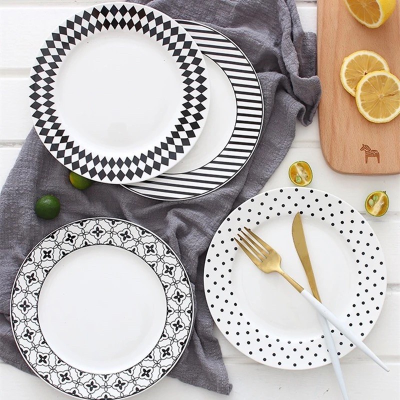 Ginvera Raya Ceramic Plate (Yellow)/ Raya Aidilfitri Dinner Flat Plate ...