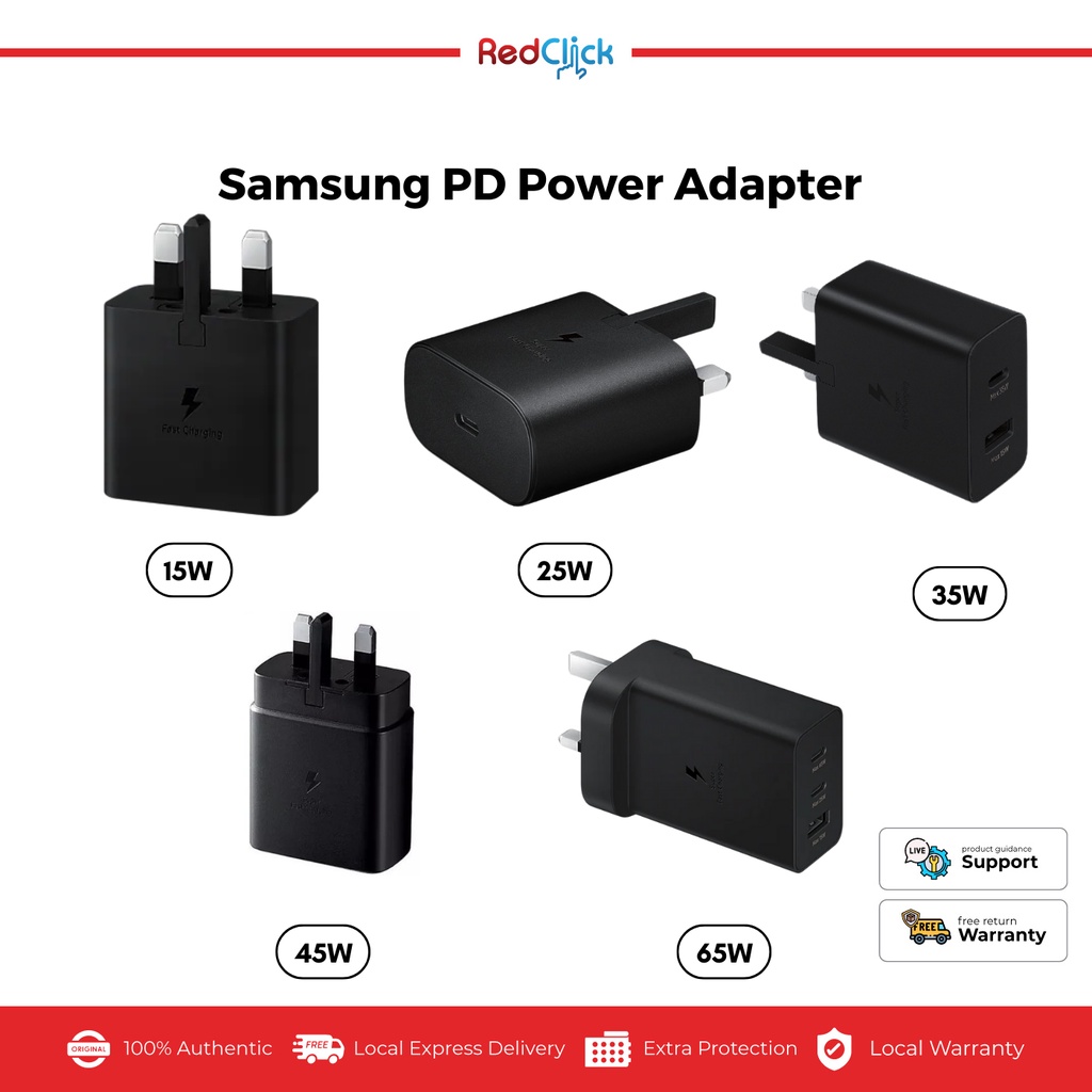 Samsung Pengecasan Pantas Super Fast Charge 50W/45W/25W/15W Pengecas ...