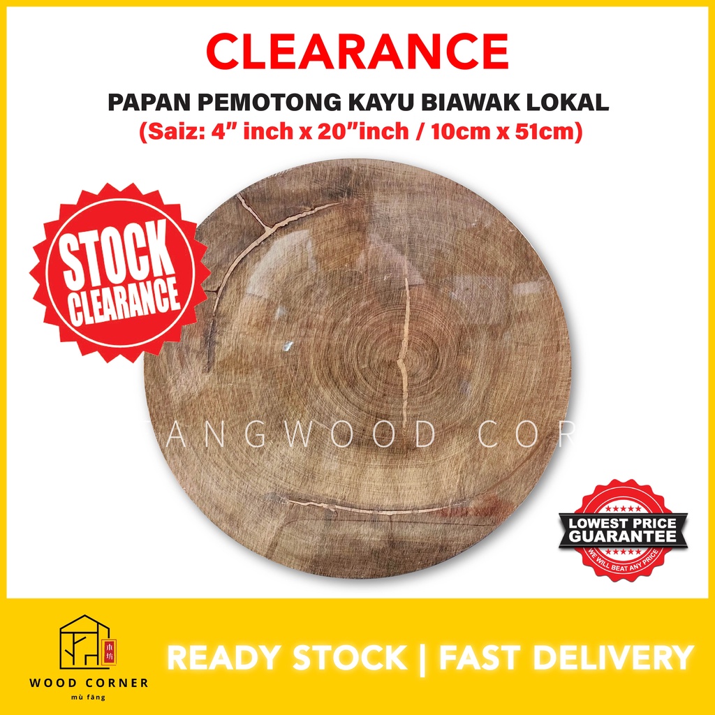 (Clearance) Grade B Local Wood Chopping Board Papan Pemotong Daging ...