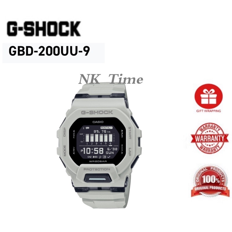 CASIO G-SHOCK GBD-200UU-9DR / GBD-200UU-9 / GBD-200UU / GBD-200 G-SQUAD BLUETOOTH | Shopee Malaysia