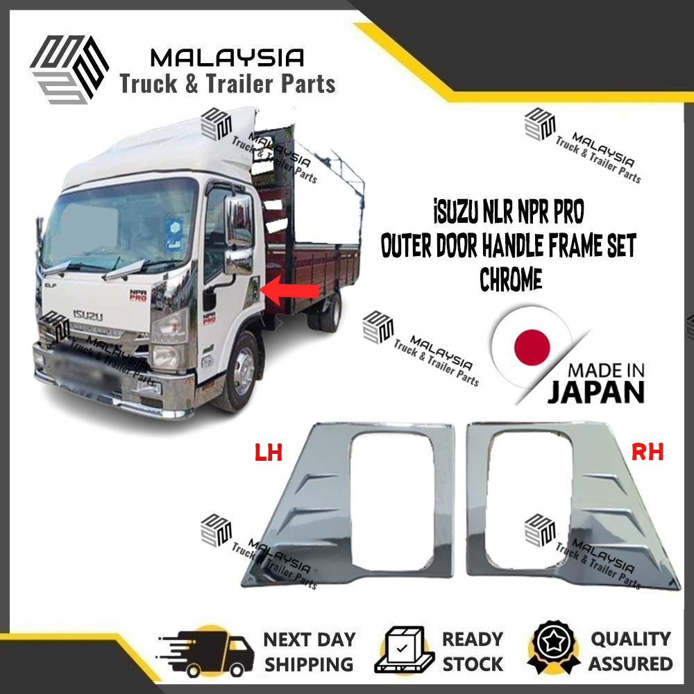 ISUZU NPR PRO NLR PRO DOOR OUTER HANDLE SIDE COVER CHROME SET | Shopee ...