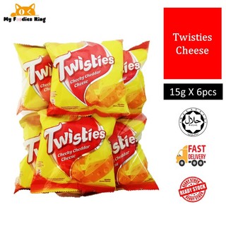 Twisties 15g x 6pkt snacks Cherry tomato / Cheeky cheddar / BBQ curry ...