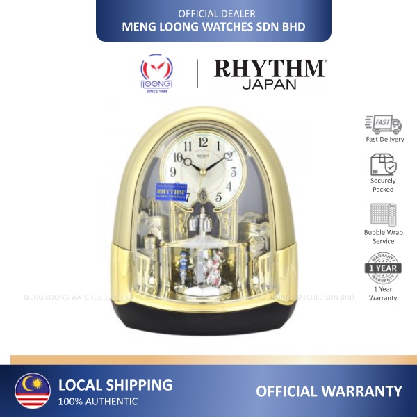 RHYTHM Japan 4SG742WR18 Table Clock 100% Original | Shopee Malaysia