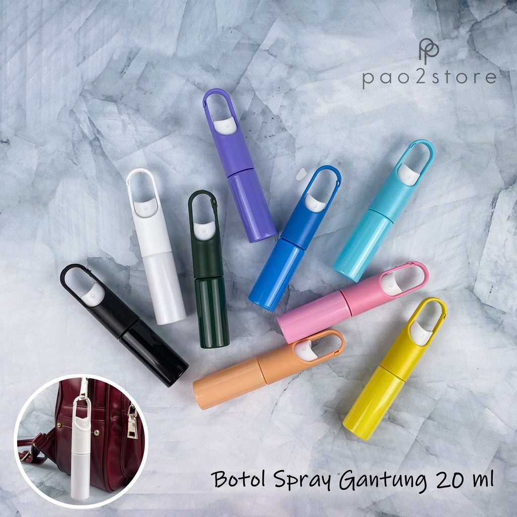 20ml Plastic Hanging Spray Bottle - Portable Travel Size Hand Sanitizer ...