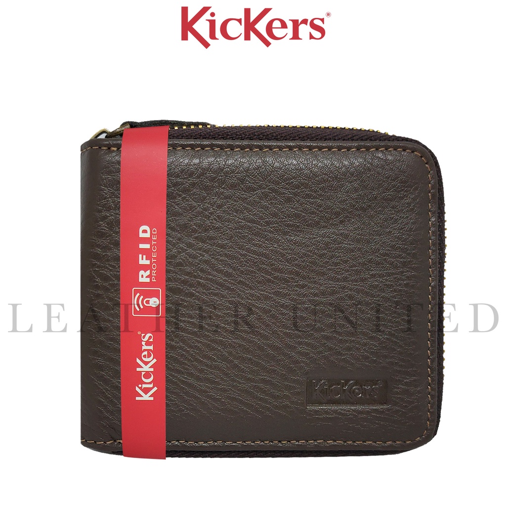 𝐊𝐈𝐂𝐊𝐄𝐑𝐒 𝐄𝐗𝐂𝐋𝐔𝐒𝐈𝐕𝐄 𝗥𝗙𝗜𝗗 𝗣𝗥𝗢𝗧𝗘𝗖𝗧 Genuine Top Grain Leather Zipper Wallet ...