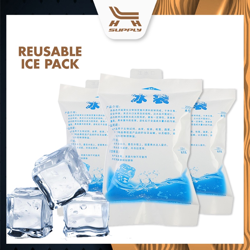 LH 400ml Reusable Water Filled Icepack Injection Icebag Cooler Bag Keep Cold | Shopee Malaysia