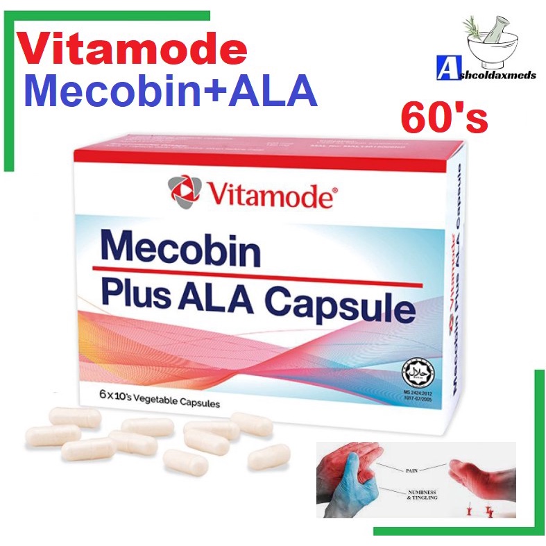 VITAMODE MECOBIN PLUS ALA 60'S CAPS(EXP04/2027)/MECOBIN PLUS ALA GOLD ...