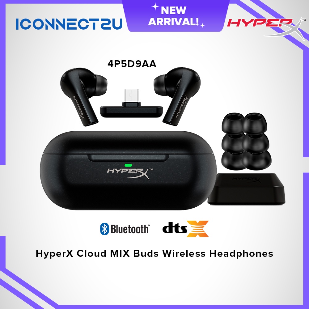 HyperX Cloud Mix Buds TWS 2.4GHz Bluetooth USB-C Adapter Wireless ...