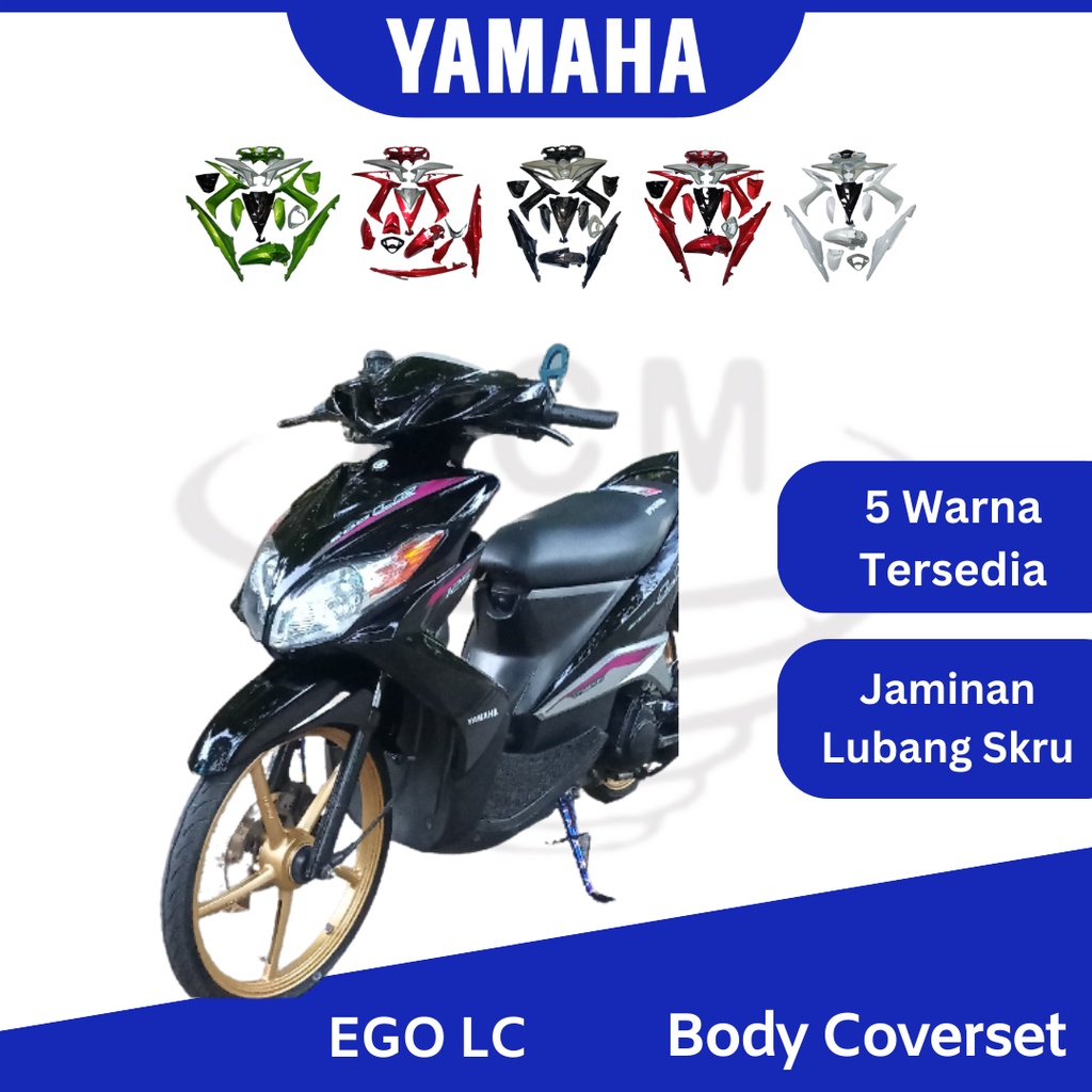 YAMAHA EGO LC Carburetor Body Cover Set Coverset Kosong Body Kit Color Parts Coverset EgoLC Carb ...
