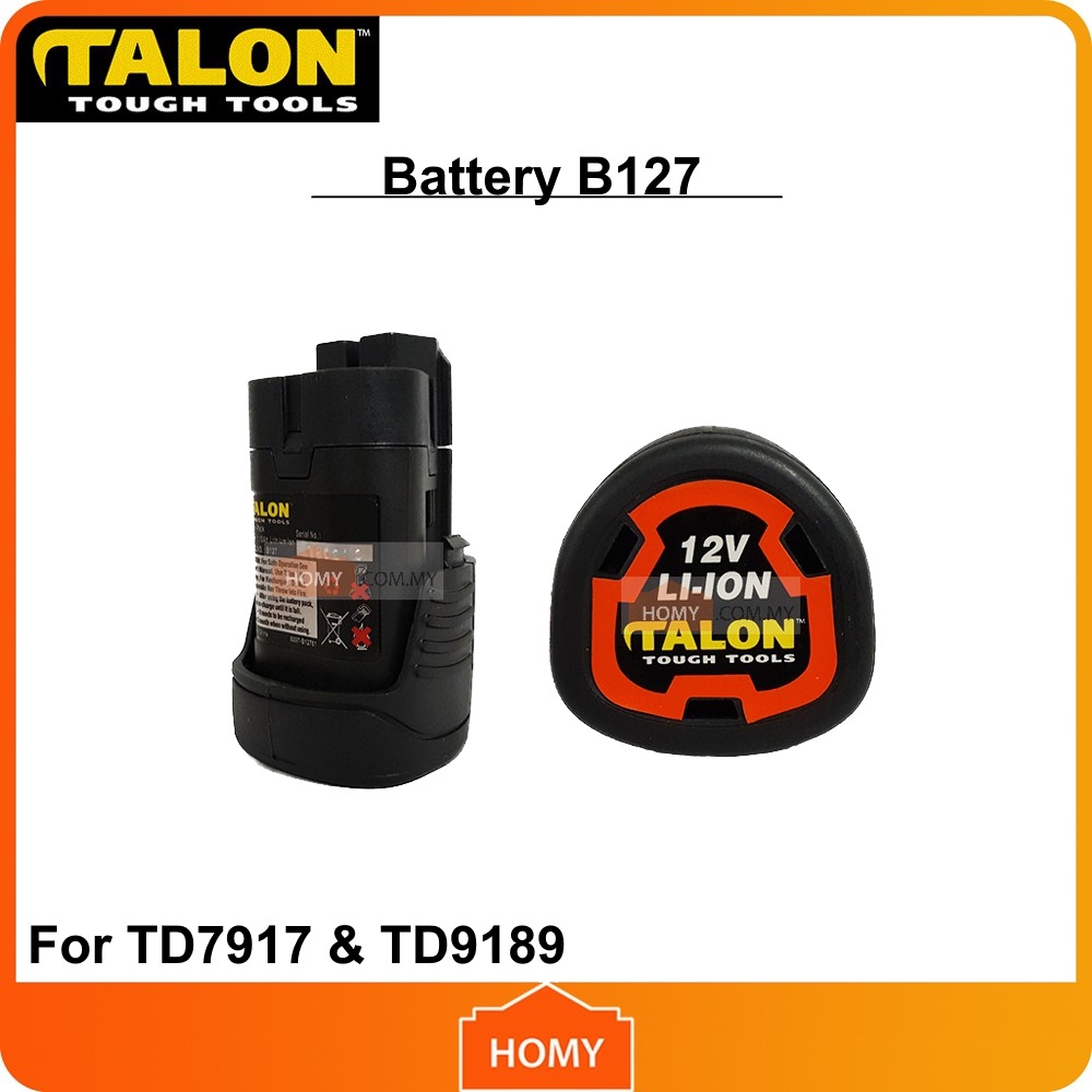 TALON Lithium Ion Battery Pack B-127 12V 1.5Ah [For TD7917 & TD9189 ...
