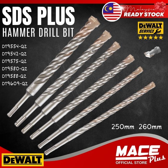 DEWALT SDS PLUS Extreme 250mm 260mm Hammer Concrete Cutter Drill Bit ...