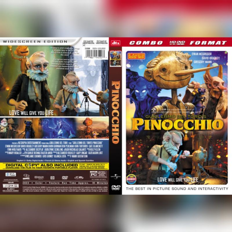 Guillermo DEL TORO'S PINOCCHIO Animation Film Cassette - 2022 - HD ...