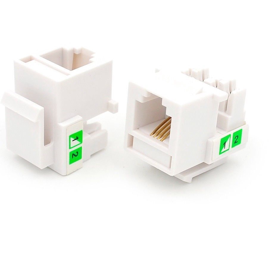 RJ 11 CAT3 KEYSTONE LAN JACK ( 10 Pcs + 1 Pcs ) Package Offer ...