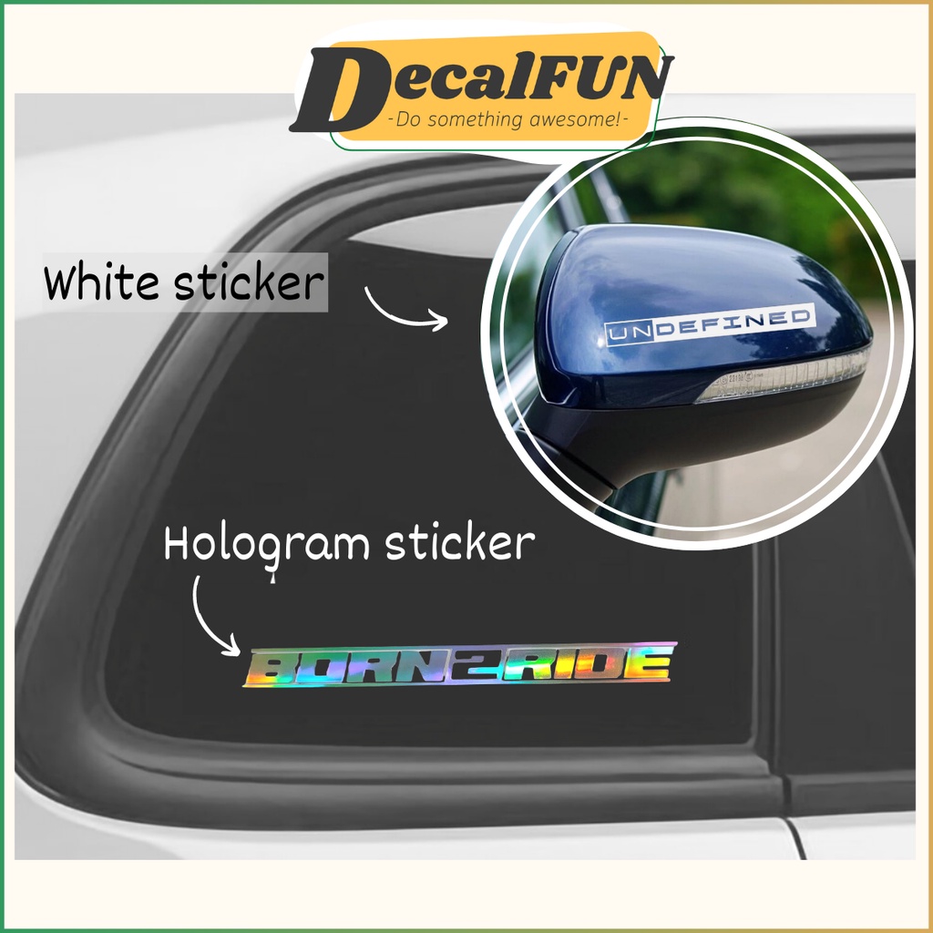 LUBRIX 12cm Car Sticker Kereta Stiker Kereta Sticker Motor Stiker Motor ...