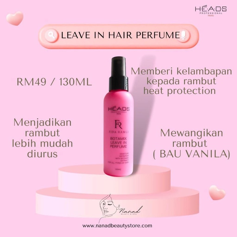 LEAVE IN HAIR PERFUME (130ml) | Shopee Malaysia