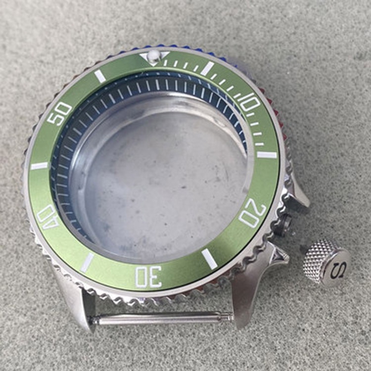 New 41.5mm Stainless Steel Case 3.8 Positions Mineral Glass Black Inner ...