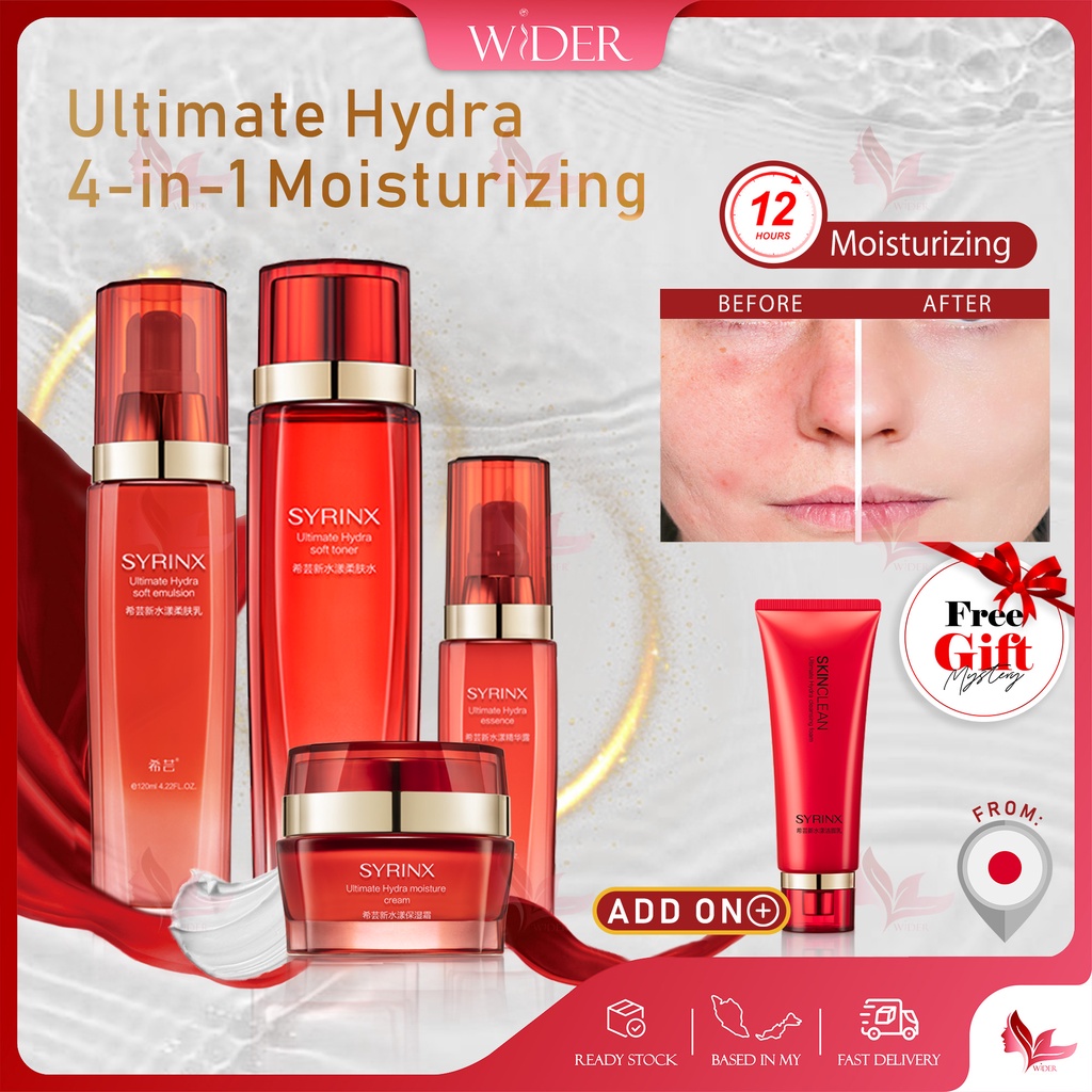 Syrinx 4 in 1 Set Cleanser Toner Moisturizer Hydrating Essence Hydra ...