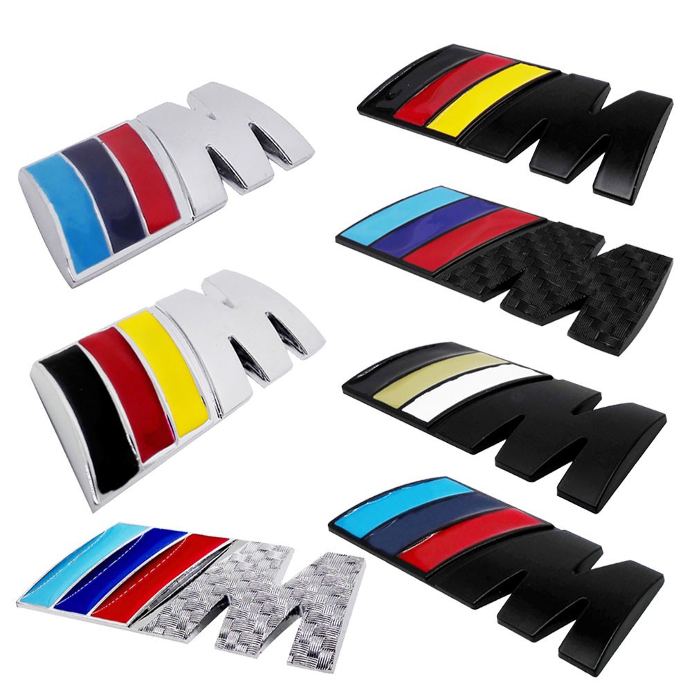【Ready Stock】Car M Logo 3D Body Rear Badge Sticker Car Badge Emblem ...