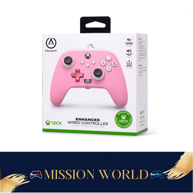 PowerA Enhanced Wired Controller (Pink) - Xbox One / Series X/S ...
