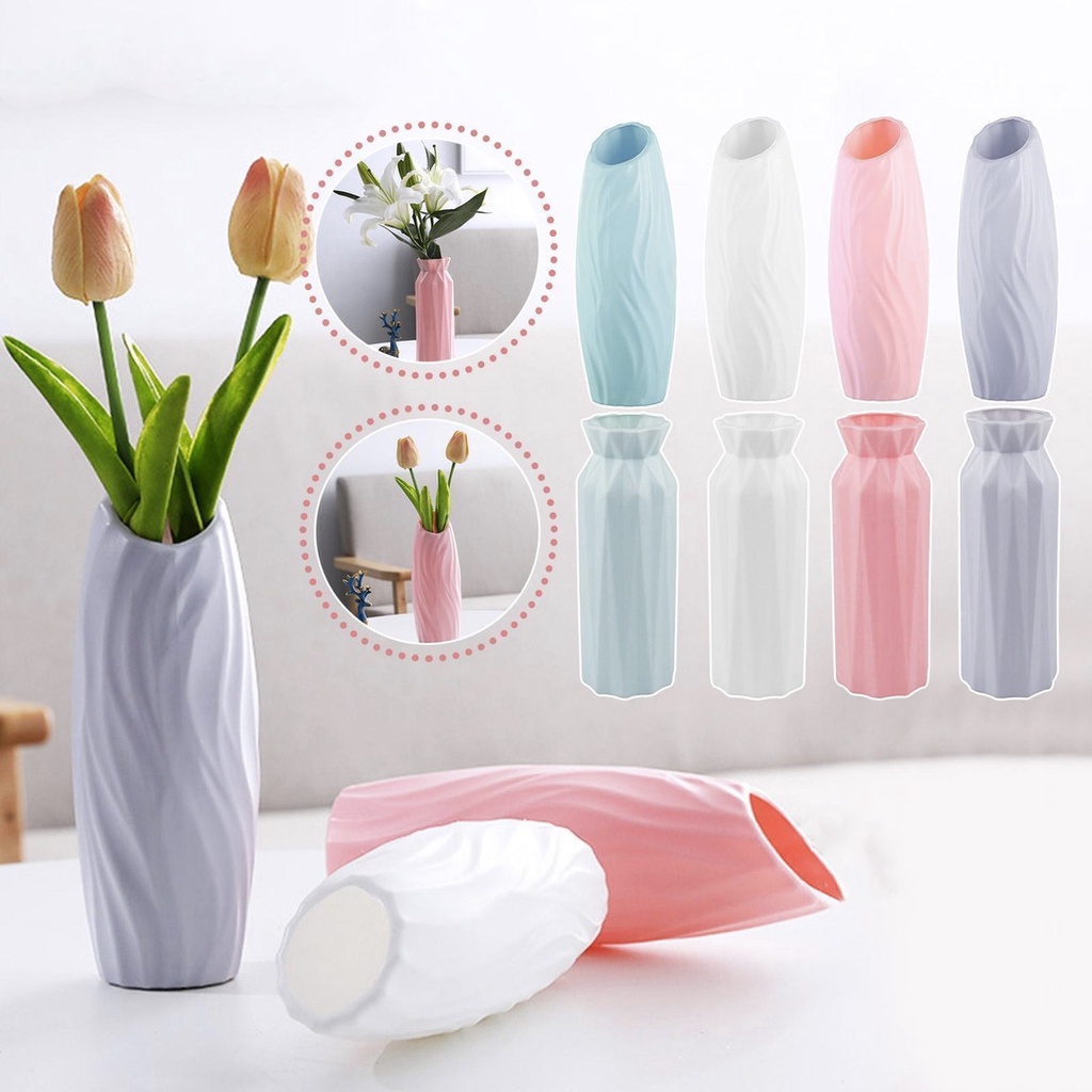 Nordic Style Plastic Flower Vase | Unbreakable Decorative Flower Vase ...