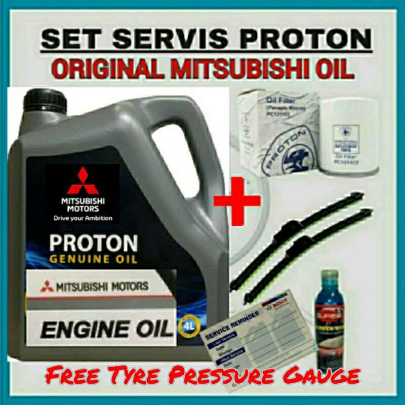 🔥𝟲 𝗕𝗔𝗥𝗔𝗡𝗚🔥 Proton Engine Oil Service Set Minyak Enjin Proton Semi ...