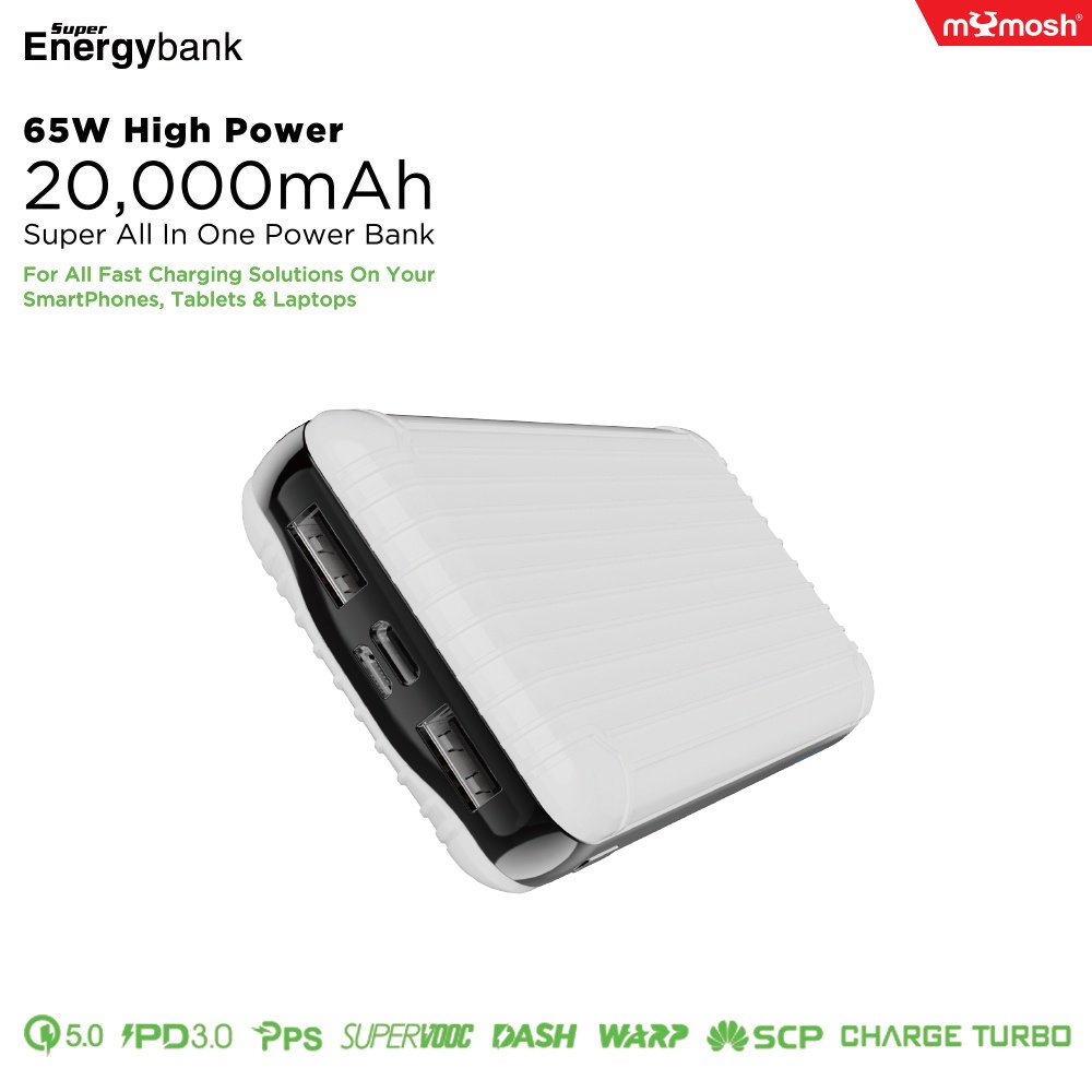 Mymosh PD 3.0/QC 5.0 High Fast Charging Super Power Bank With LCD ...