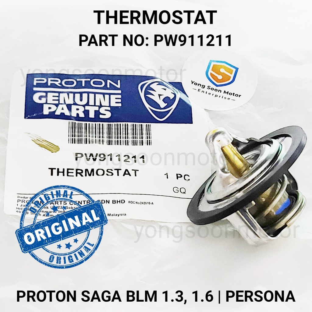 ORIGINAL PROTON THERMOSTAT PW911211 PROTON SAGA BLM 1.3, 1.6, PERSONA ...