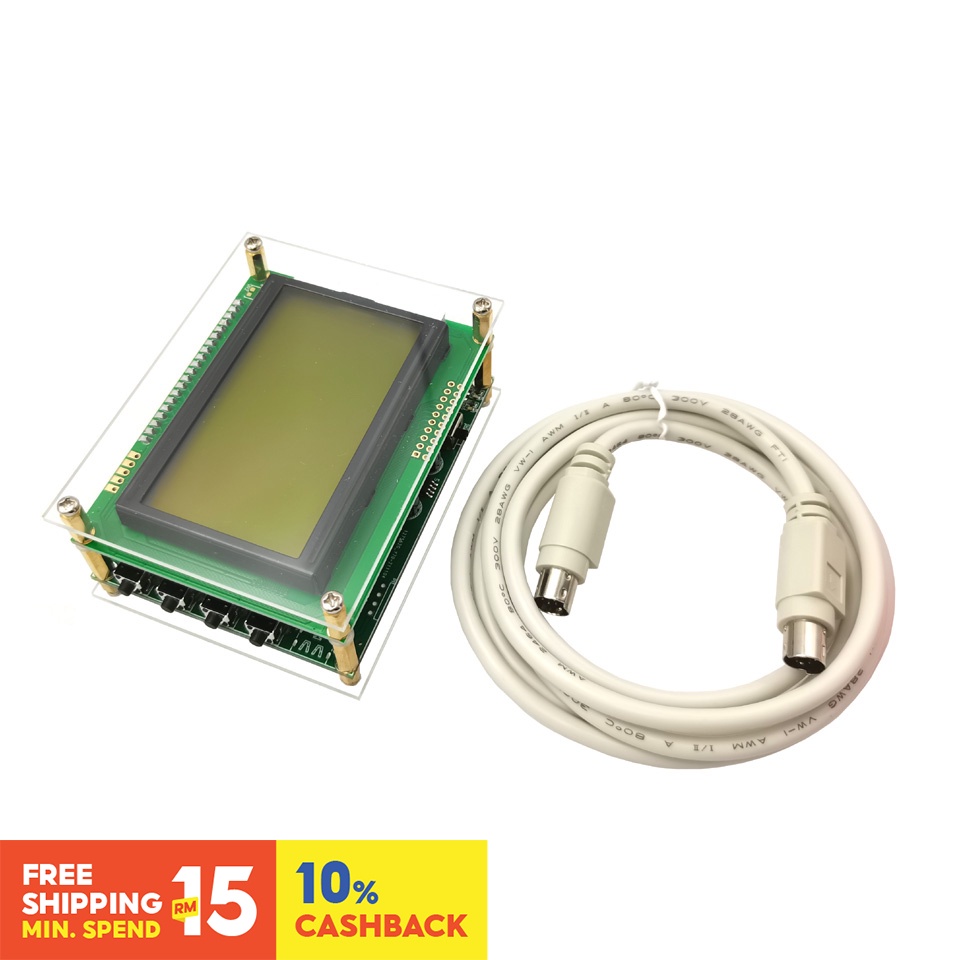 HAM External Cat Display Screen 12864 LCD With Acrylic Case And Cable ...