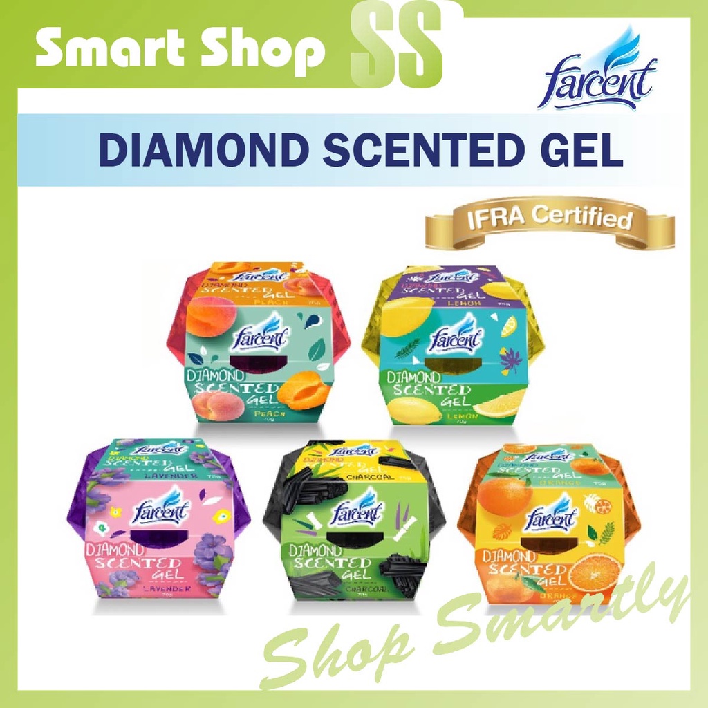 Farcent Scented Gel Diamond Air Freshener Pewangi 70G | Shopee Malaysia
