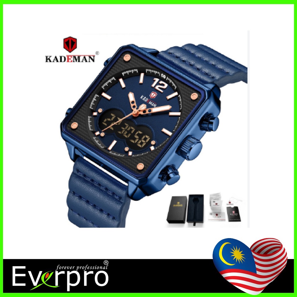 KADEMAN K9038 Luxury Square Watch Men Original Sport Watch TOP Brand ...