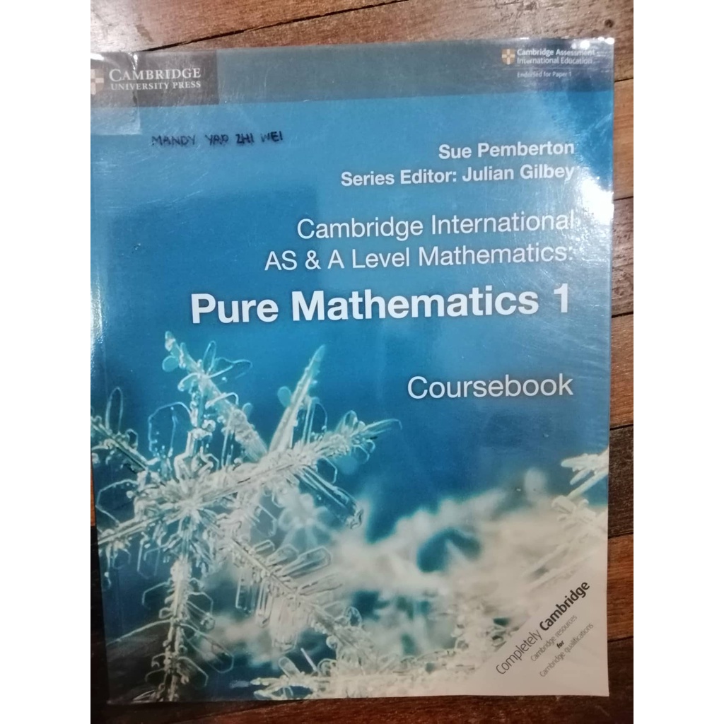Cambridge International AS & A Level Pure Mathematics 1 Coursebook ...