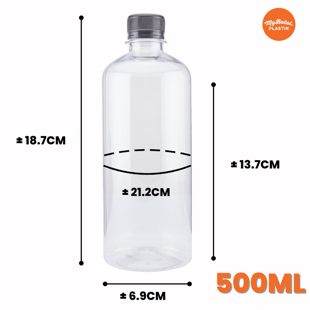 [mybotol] BOTOL PLASTIK KOSONG 60ML/100ML/150ML/200ML/250ML/300ML/450ML ...