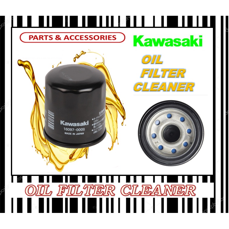 Kawasaki Genuine OIL FILTER 16097-0008 Z250 ER6 Z800 Z900 Z1000 MADE IN ...