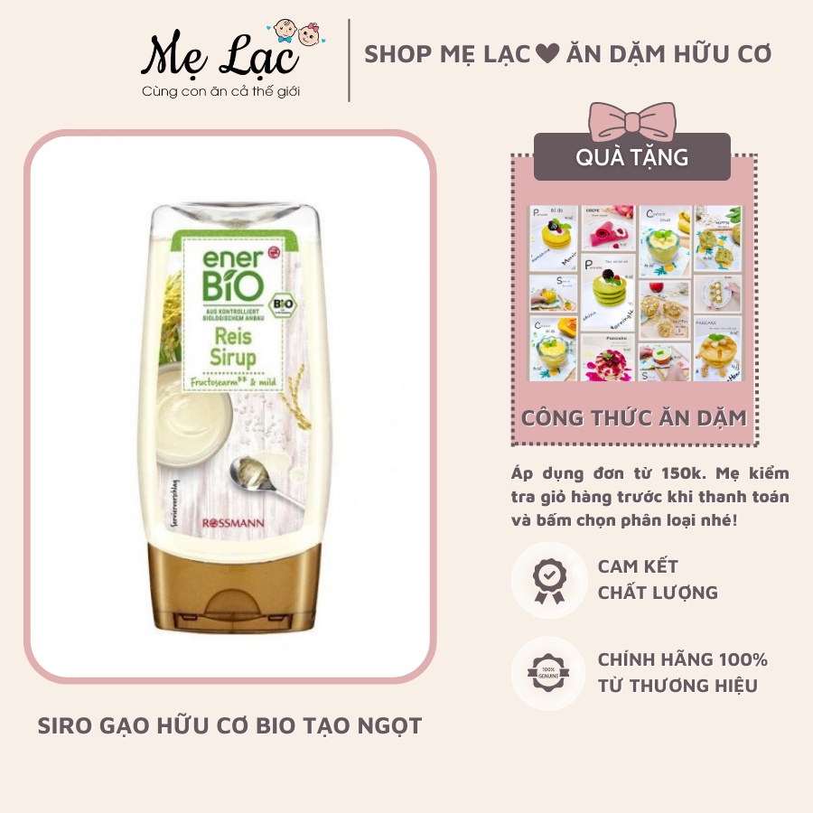 Bio organic rice syrup creates sweetness and is safe for weaning babies ...