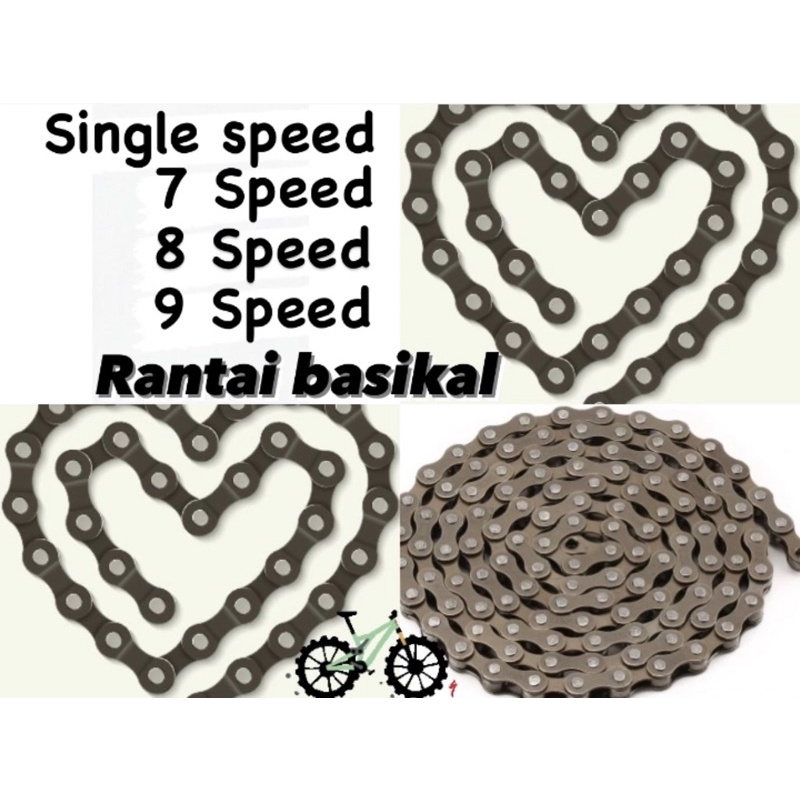*READY STOCK* BICYCLE CHAIN/ SSS RACING CHAIN RANTAI BASIKAL NO GEAR ...
