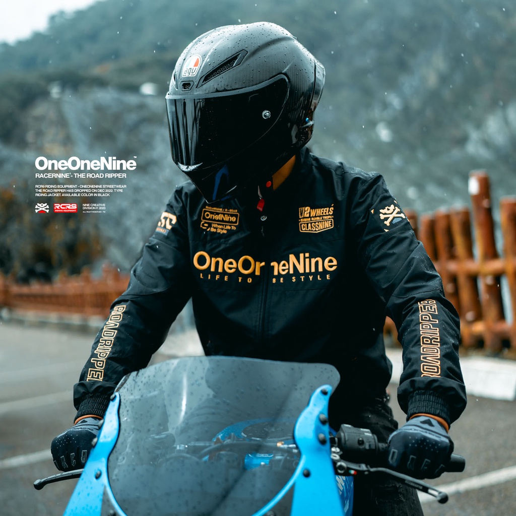 Jacket RACERNINE ONEONENINE ROAD RIPPER BLACK SERIES ORIGINAL | Shopee ...