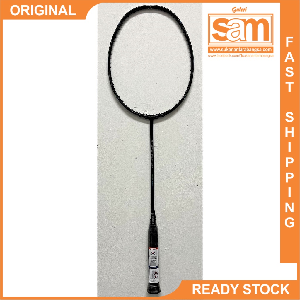RAKET BADMINTON MAXBOLT BLACK WOVEN LIMITED EDITION BADMINTON RACKET ...