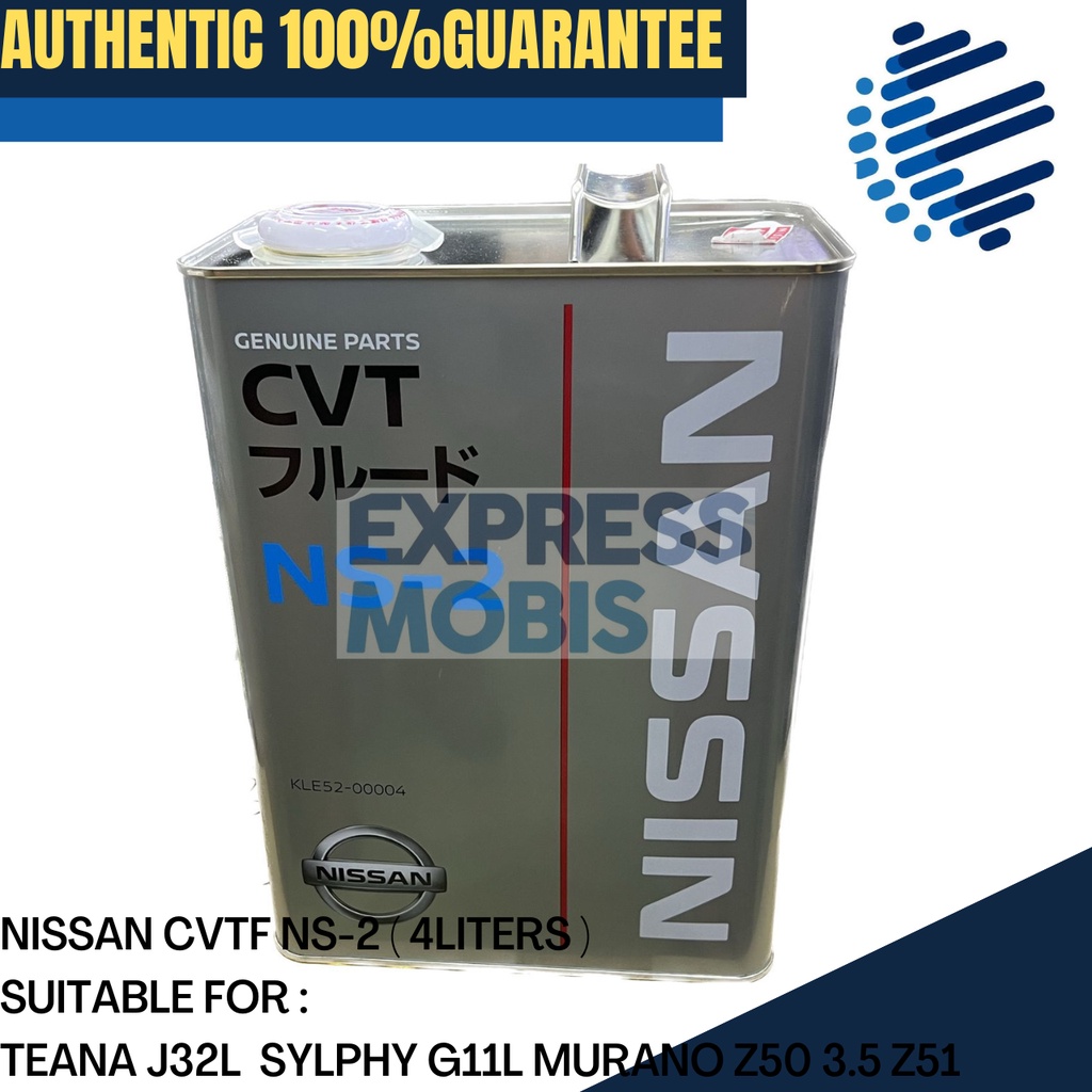 100% ORIGINAL NISSAN CONTINUOUSLY VARIABLE TRANSMISSION FLUID CVTF NS-2 ...