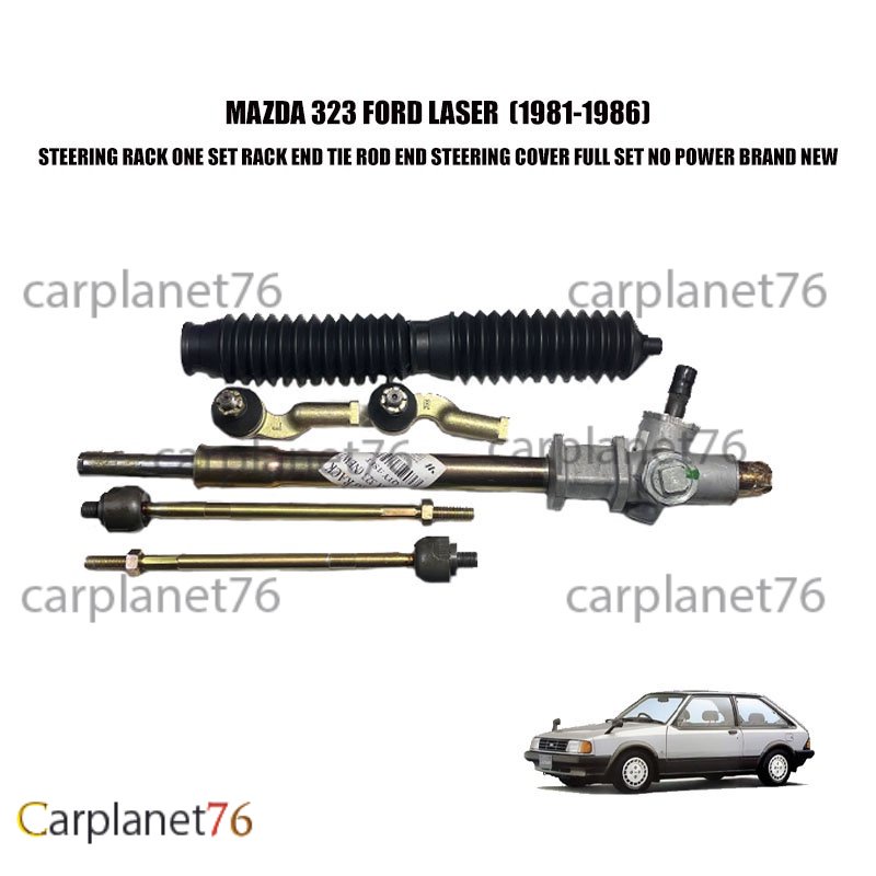 MAZDA 323 FORD LASER NO POWER STEERING RACK RACK END TIE ROD END COVER ...