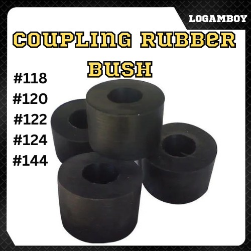 RUBBER BUSH FLEXIBLE COUPLING BOLT NUT 124 118 120 122 144 BUSH GETAH ...