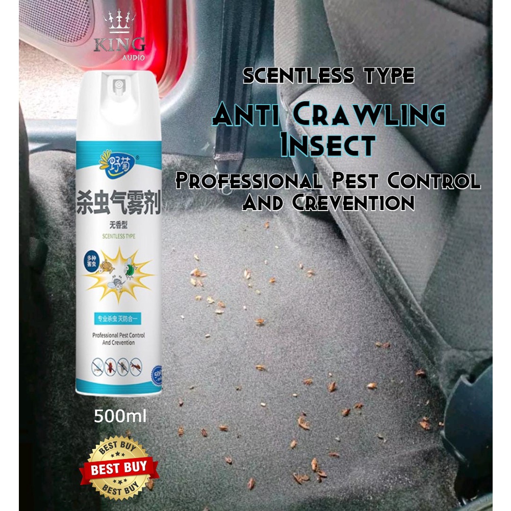 500ML Pembunuh Lipas Dalam Kereta / Rumah Cockroach Killer Spray ...