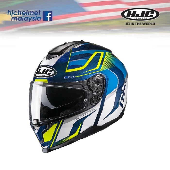 SPORT TOURING HJC C70 Helmet - Lantic MC3H | Shopee Malaysia