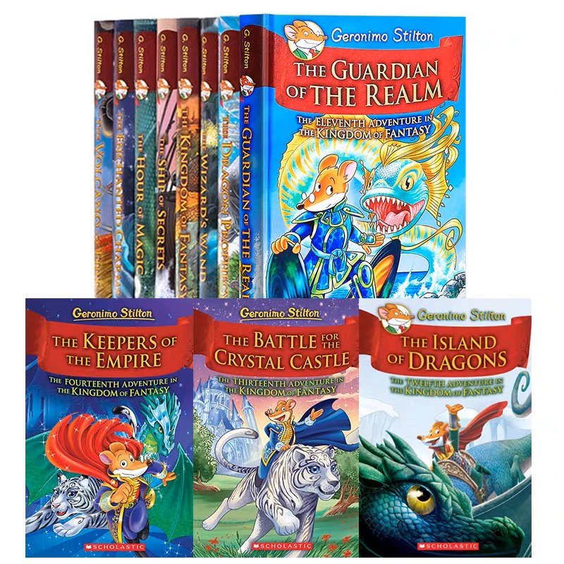 Geronimo Stilton and The Kingdom of Fantasy 11 Books Collection Full ...