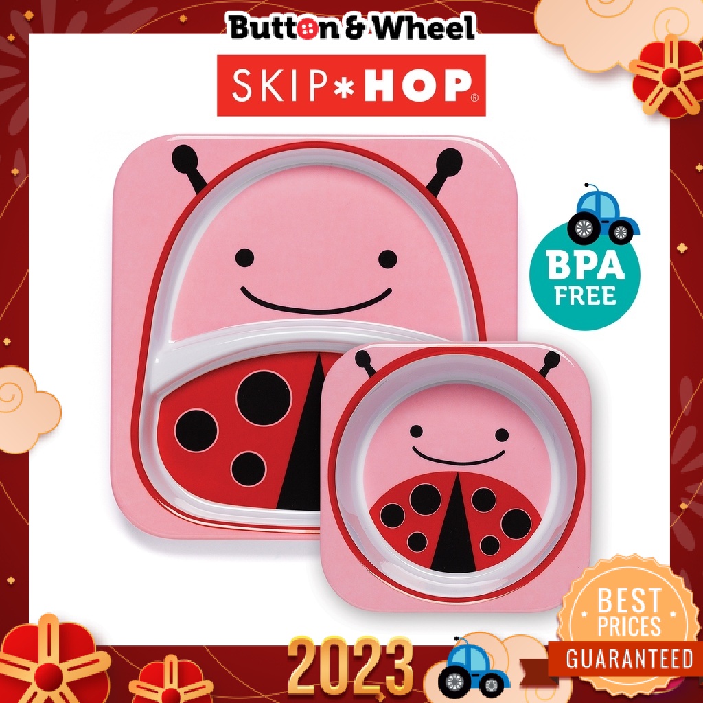 Skip Hop Zoo Tabletop Melamine Set, ladybug | Shopee Malaysia