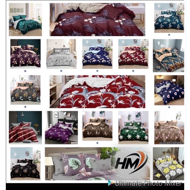 New Cadar Boxin 6in1 100% HQ COTTON Patchwork Ready Stock | Bedding Set ...