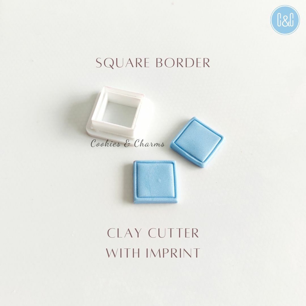 Square Border Polymer Clay Cutter with Imprint | Shopee Malaysia