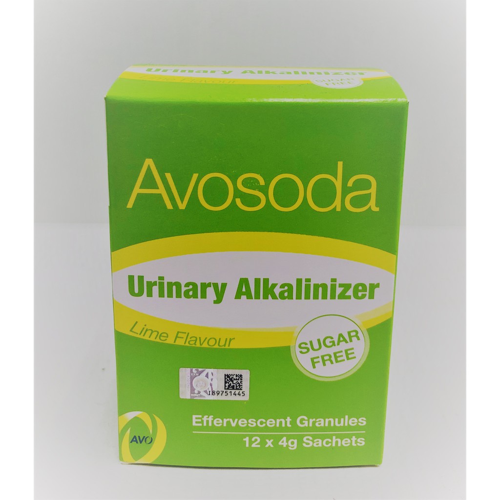Avosoda Urinary Alkalinizer Effervescent Granules Lemon 4g (12 x 12 ...