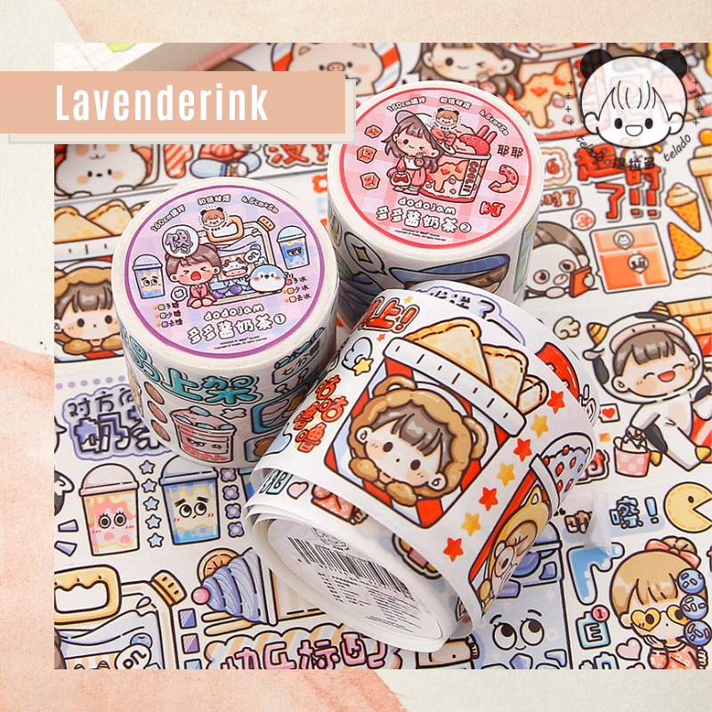 TELADO Cute Stickers Washi Tape Journal Decorative Stickers ...