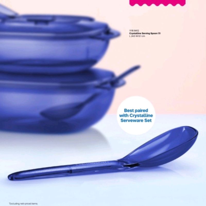 Tupperware Crystalline Serving Spoon (1pc) | Shopee Malaysia