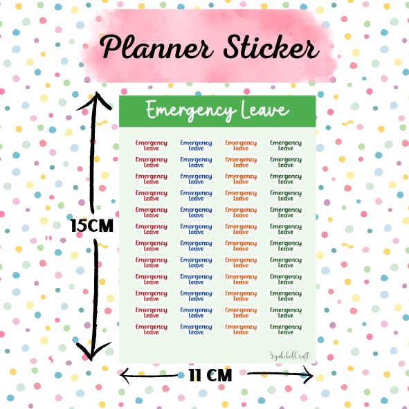 Emergency Leave Sticker | Sticker Emergency Leave (Waterproof) | Shopee ...